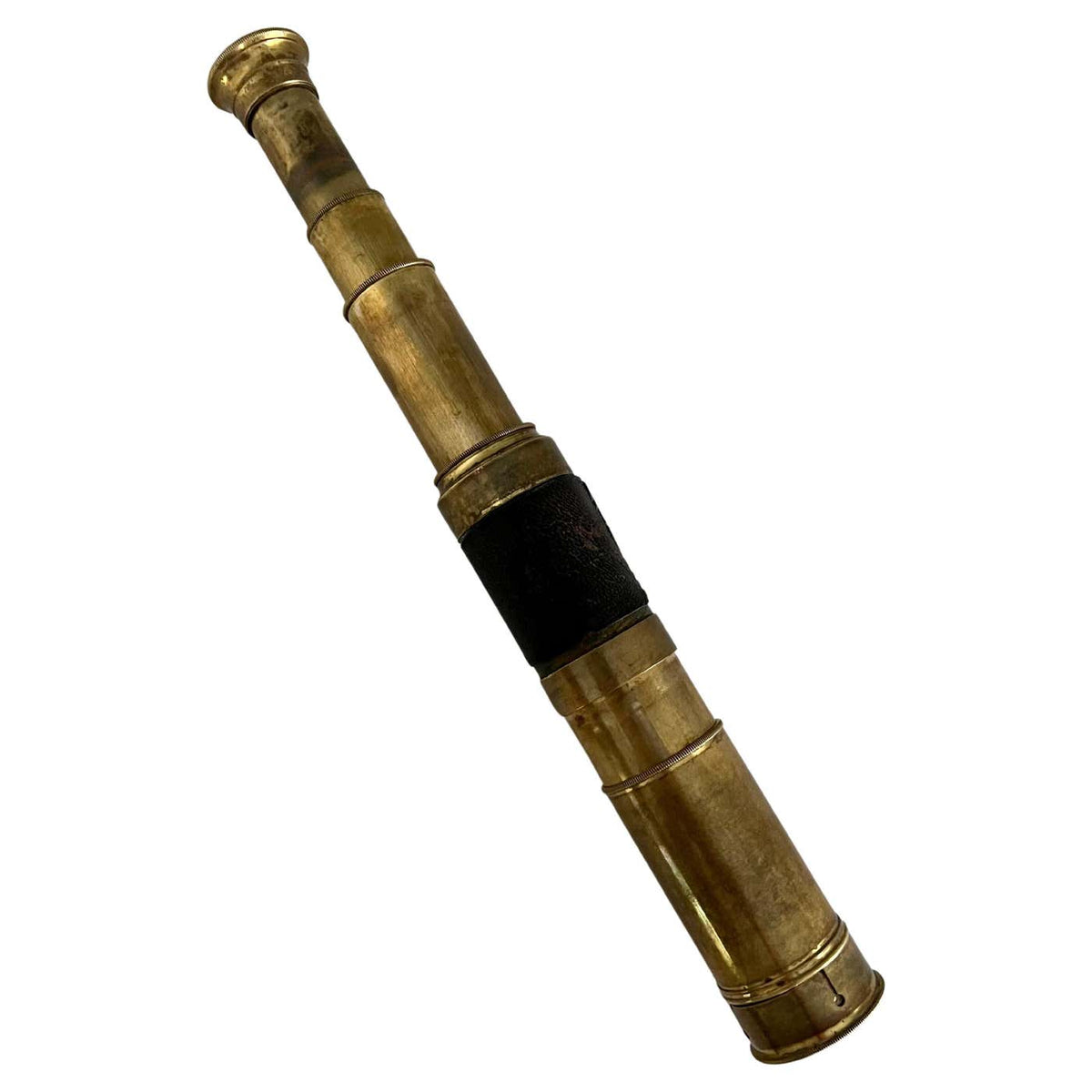 Brass Spyglass Collapsible Telescope with Leather Handle ...