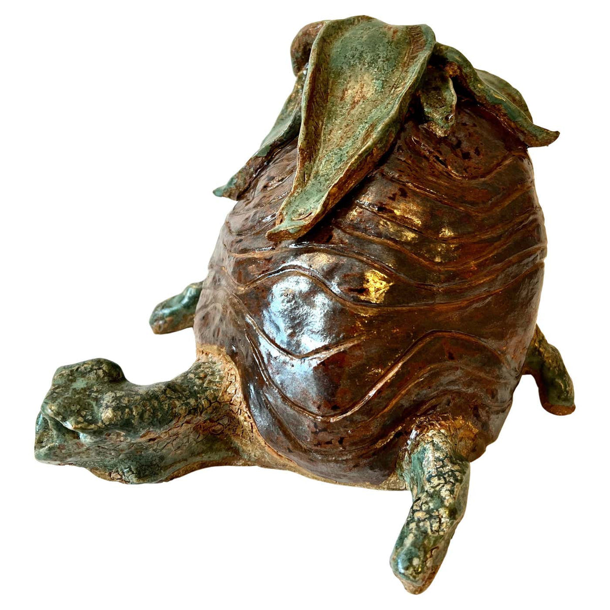 Terracotta Studio Pottery Turtle Doorstop Sculpture – DarrenRansdellDesign